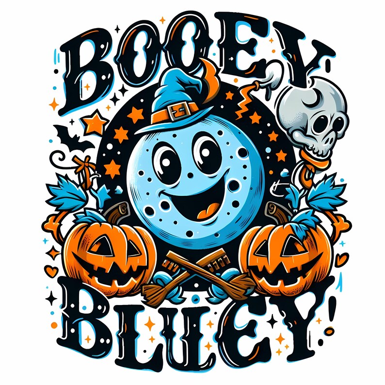 Booey Bluey Halloween Clipart PNG SVG PDF Eps Dxf Files for Custom ...