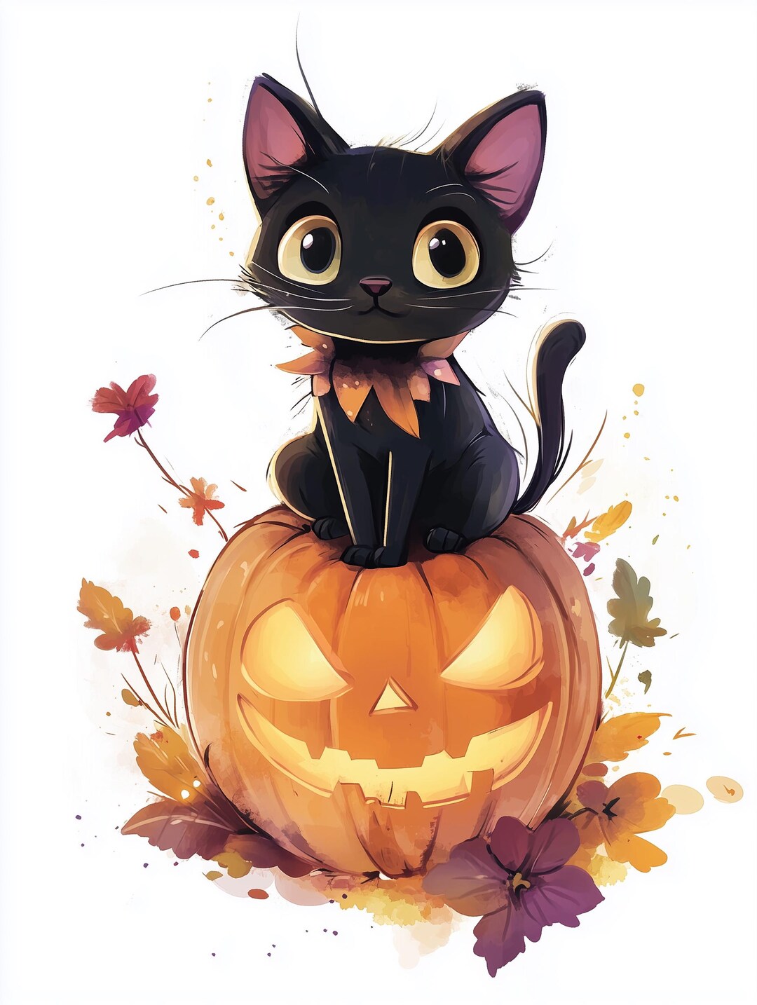 Spooky Halloween Clipart Set - Haunted House, Pumpkins, Spooky Drinks ...