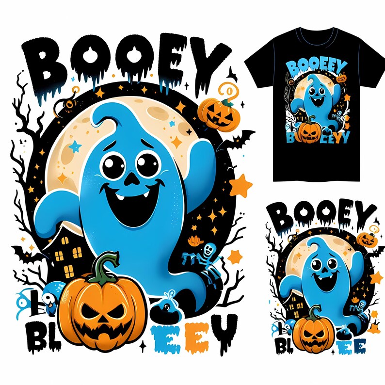Booey Bluey Halloween Clipart PNG SVG PDF Eps Dxf Files for Custom ...