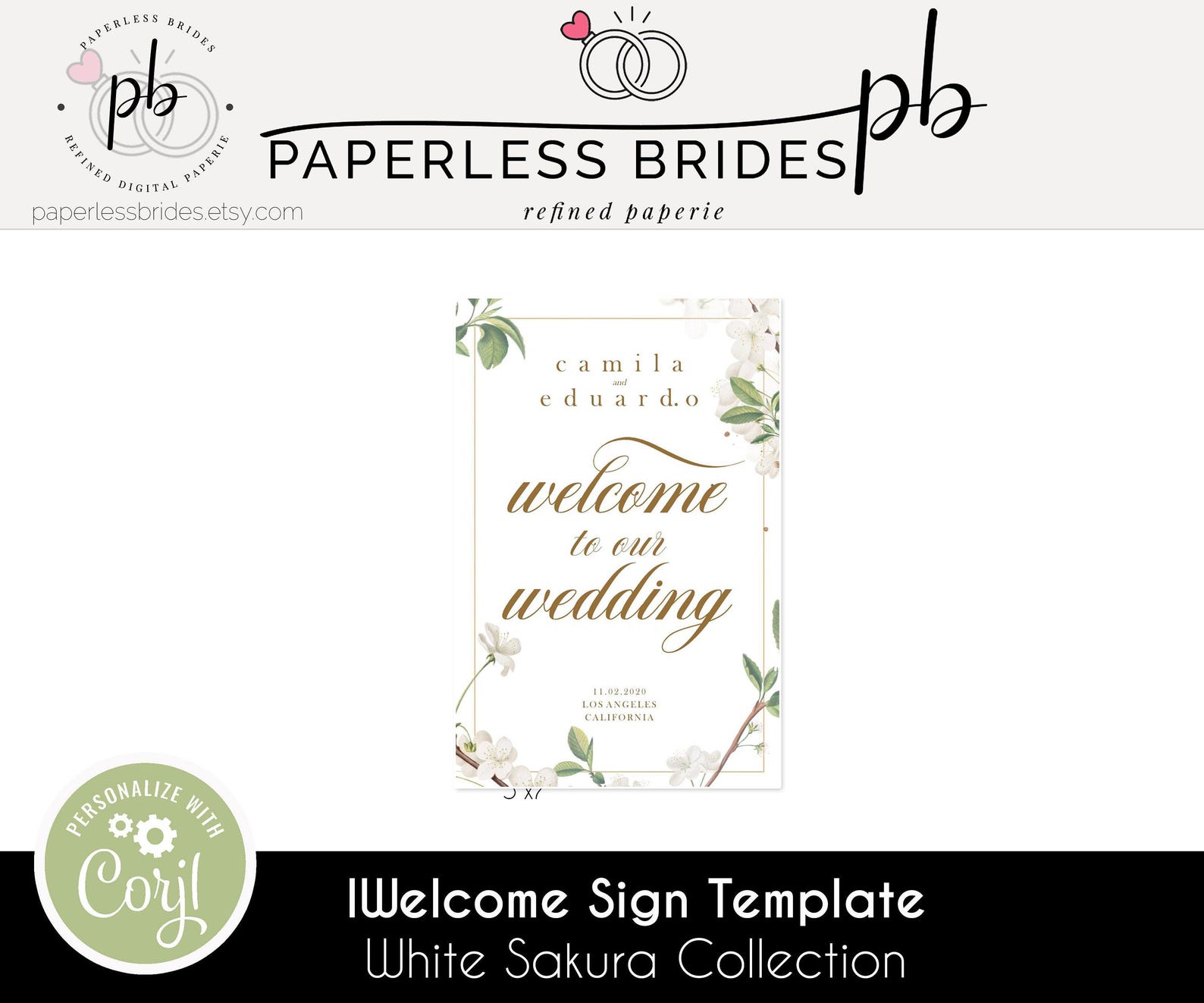Wedding Welcome Sign Template, Sign Printable, Editable Welcome Sign ...