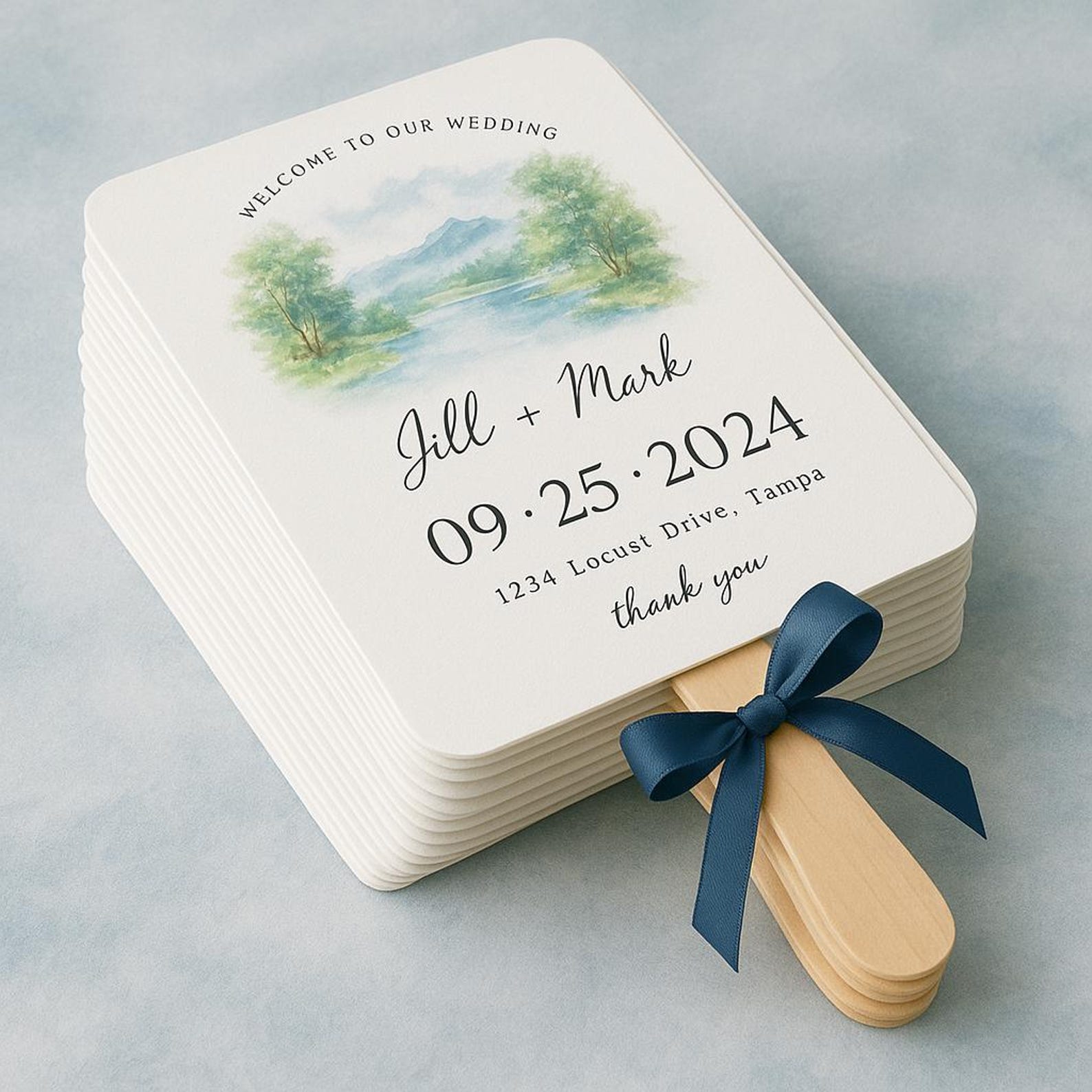 Hand Fan Template, Printable Program Fan, Fans for Guests, Wedding Fan ...