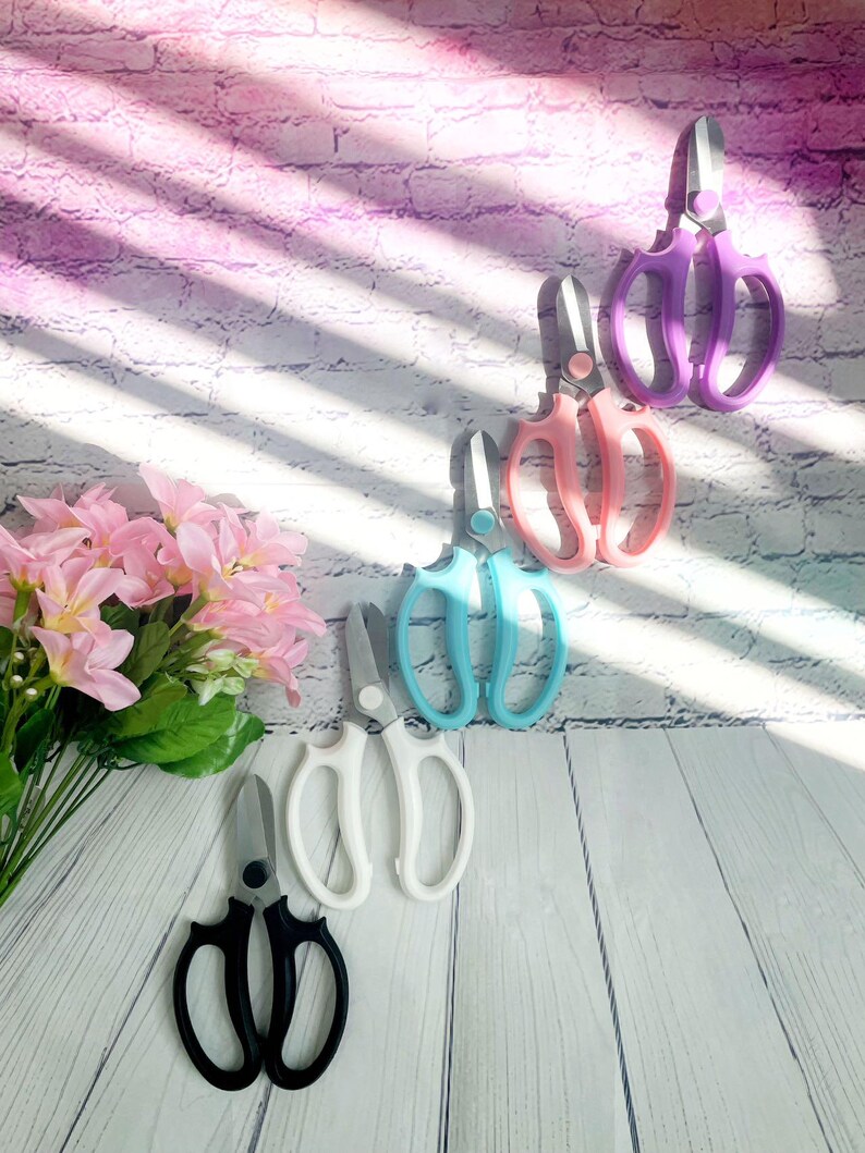 Purple Flower Scissors, Ikebana Scissors, Gardener Scissors, Japanese ...