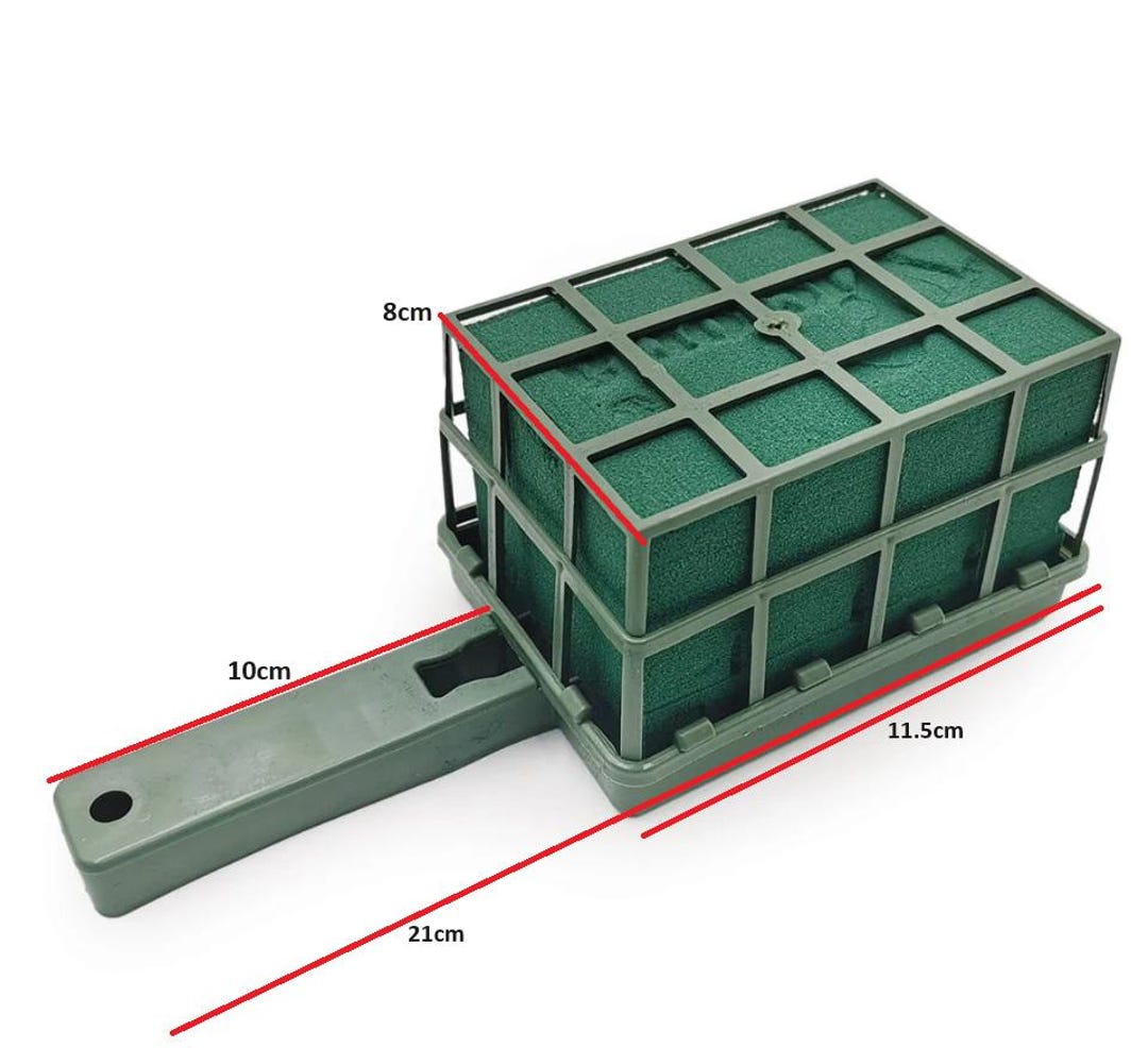 FLORET Mini Floral Foam Cage With Handle Rectangle Floral Cage Arranger ...