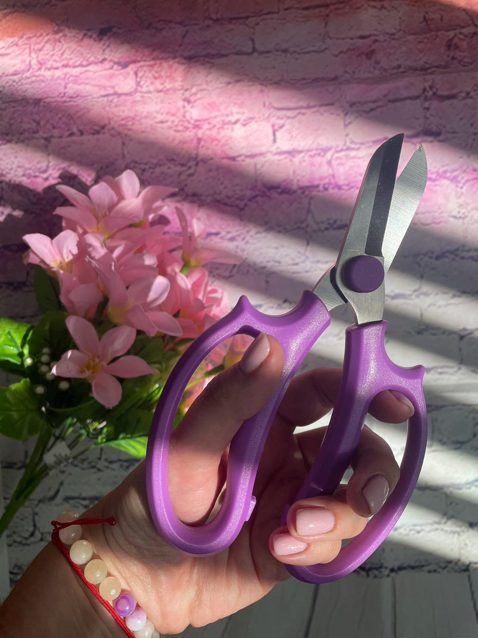 Purple Flower Scissors, Ikebana Scissors, Gardener Scissors, Japanese Scissors, Gardener Tool ...