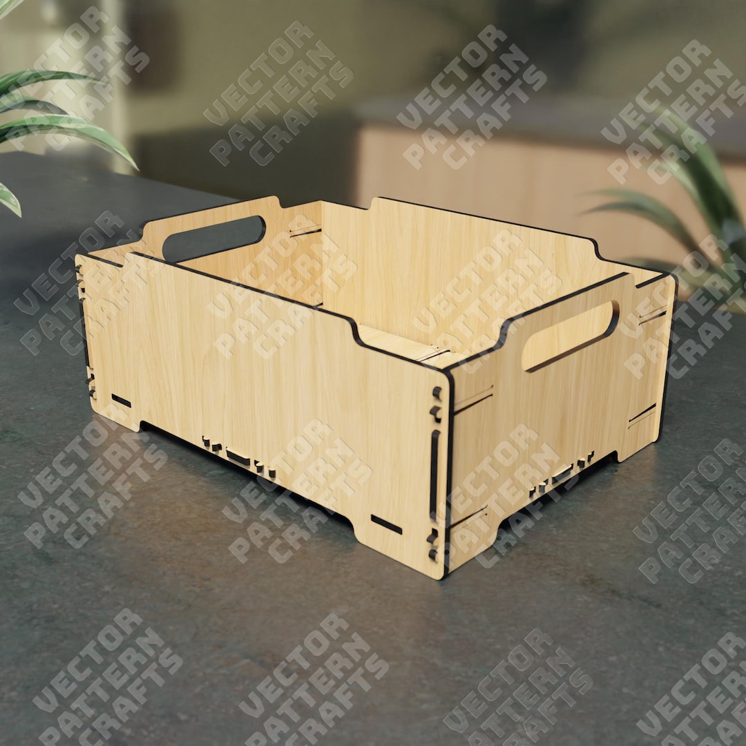 Wooden Stackable Box Svg Laser Cut File Glowforge Case Box Svg Cricut ...