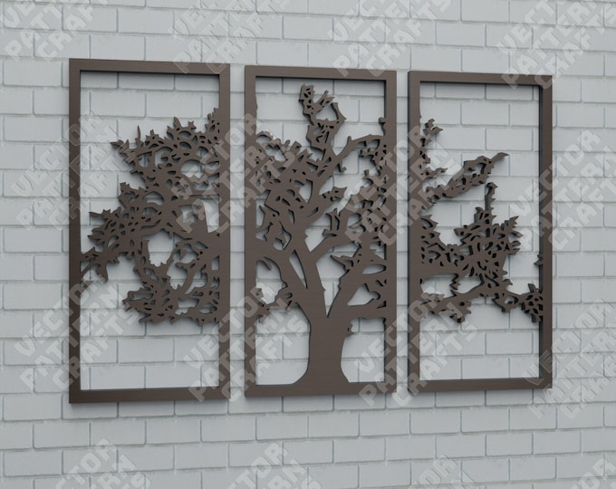 Tree Wall Panel, Laser Cut Room Decor (DXF File) - Etsy Canada