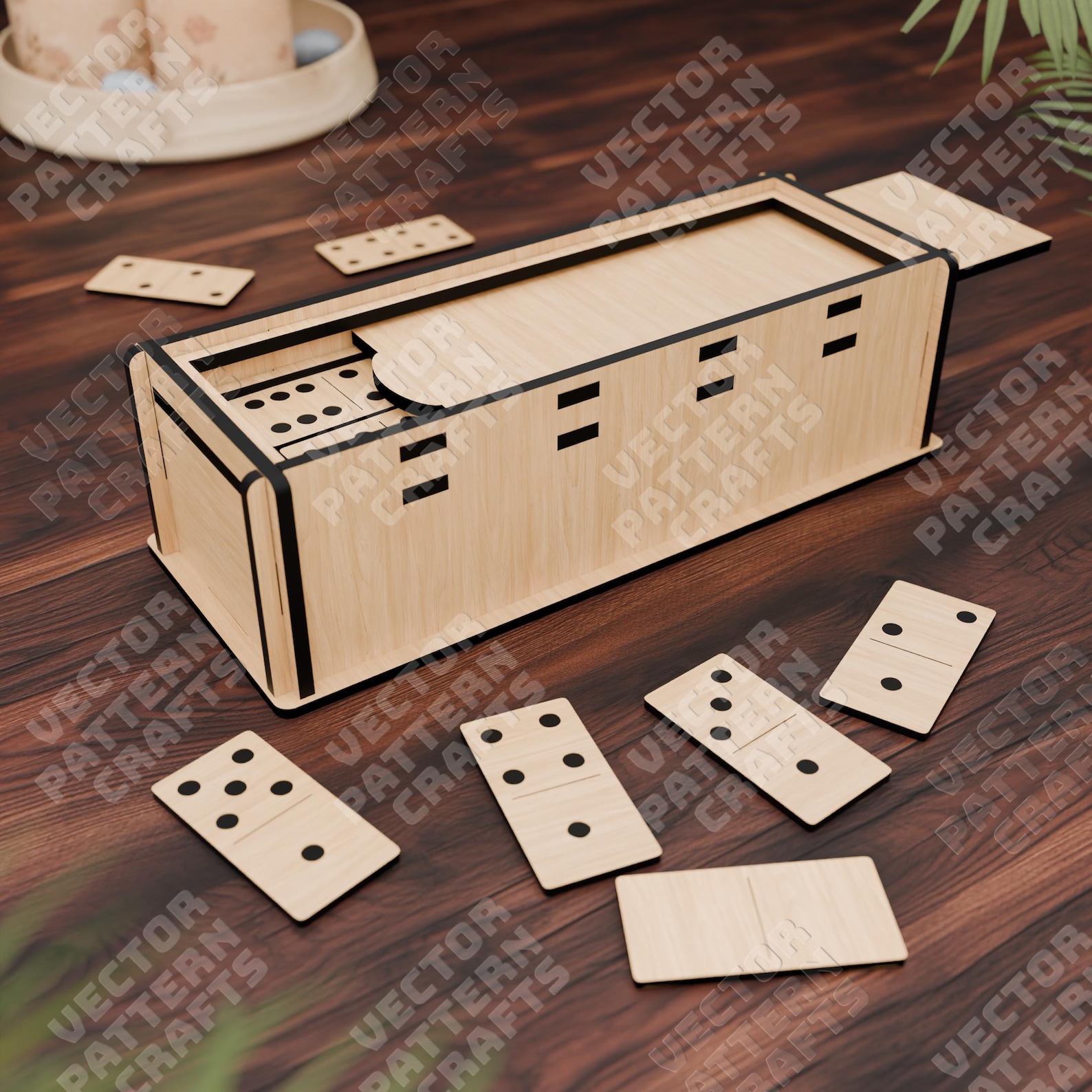 Wooden Domino Game Laser Cut Svg File Glowforge Domino Game Set Svg ...