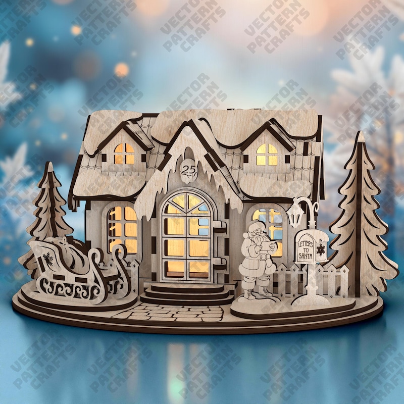 Laser Cut 3d Model House - Etsy