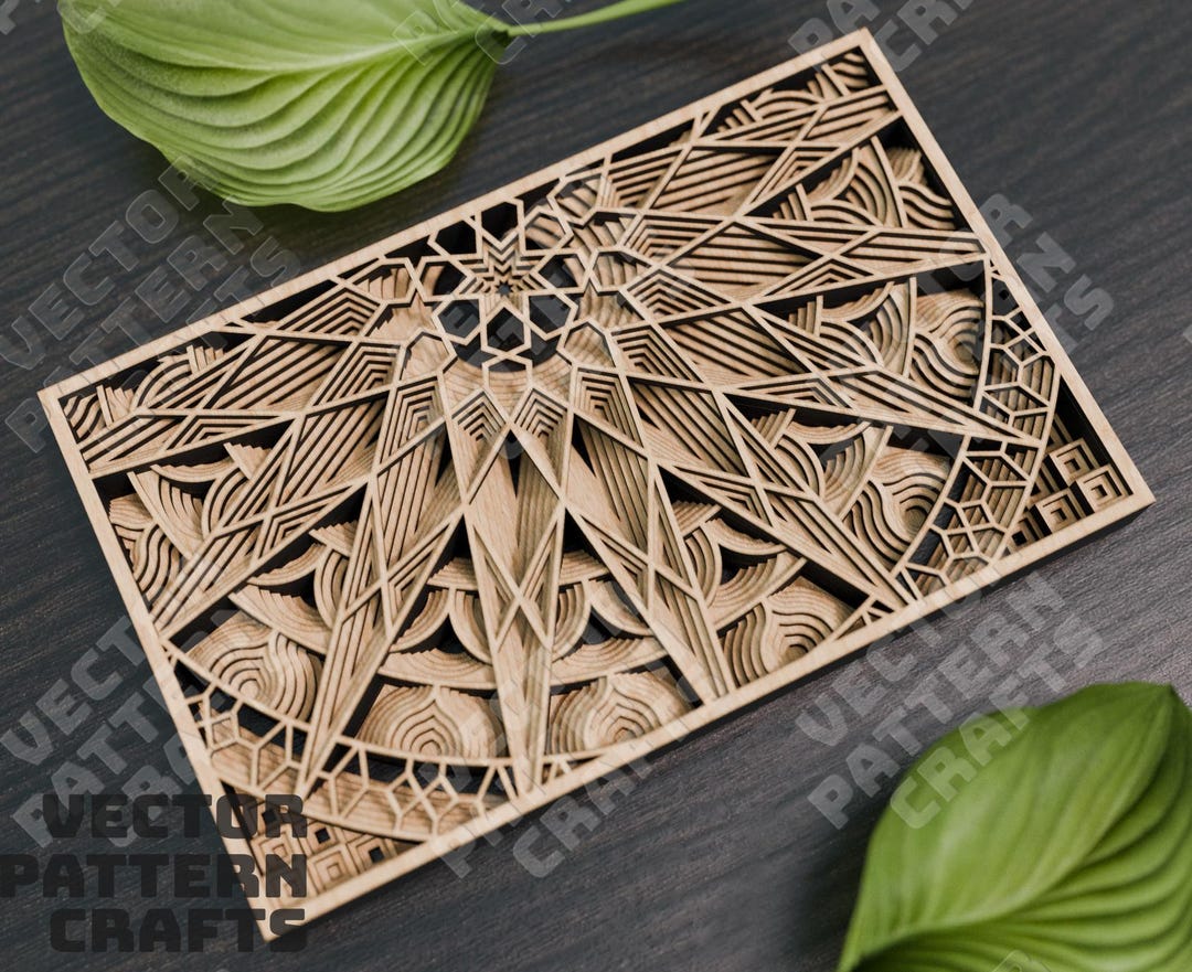 Laser Cut Multilayer Mandala Square Wall Art Svg File Glowforge 3D ...