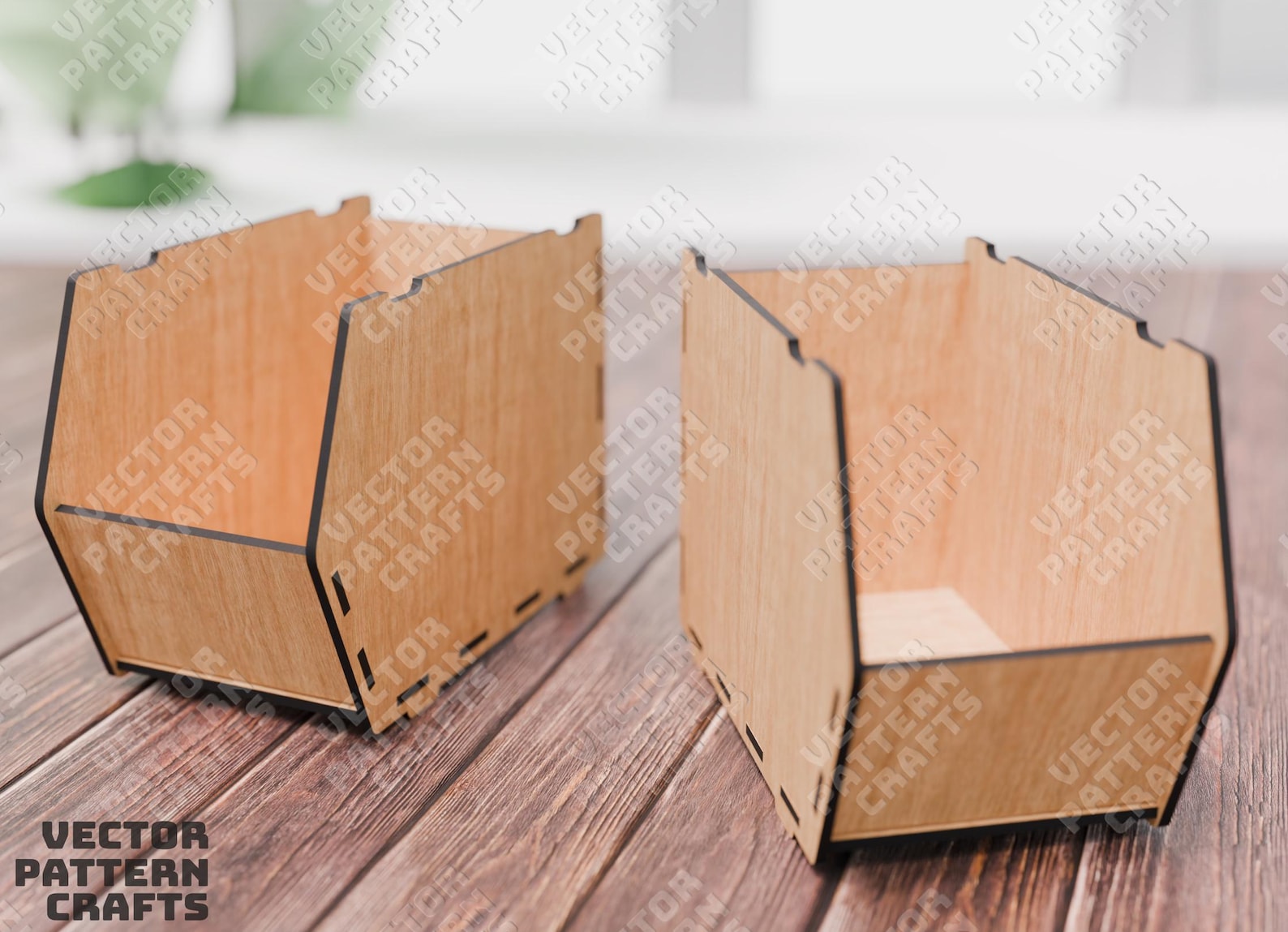 Wooden Stackable Storage Bins Laser Cut Svg File Glowforge Storage Bins ...