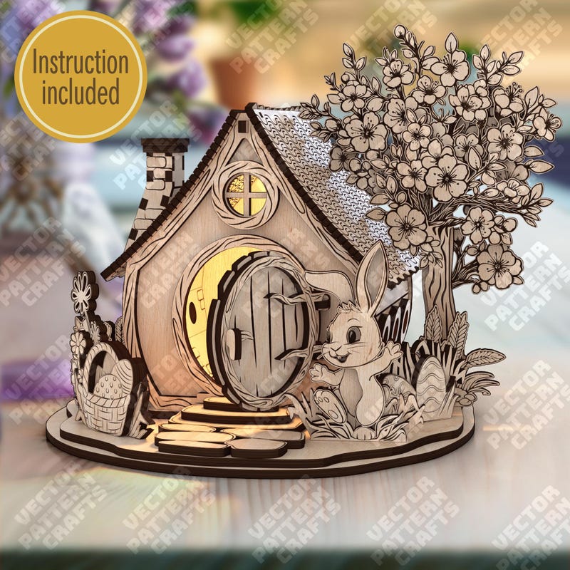 Easter Egg House Clip Art - Etsy