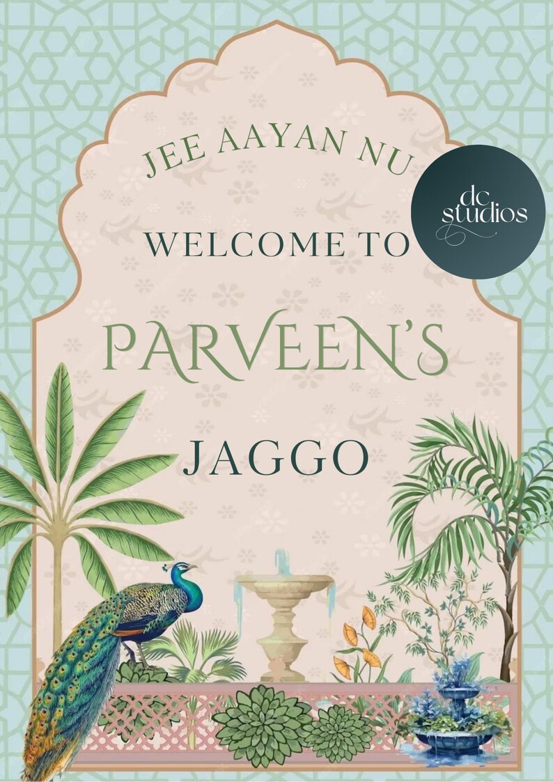 Welcome Sign | Sangeet Sign | Customisable | Anand Karaj, Engagement ...