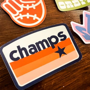 Houston Astros Sticker Orbit, Twouston, Stros, Champs, Peeky Orbit - Etsy