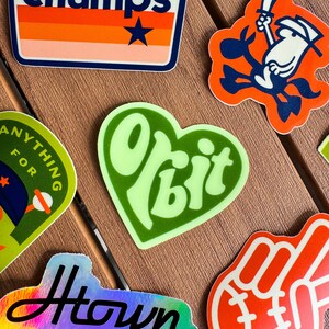 Houston Astros Sticker - Orbit, Twouston, Stros, Champs, Peeky Orbit - Etsy