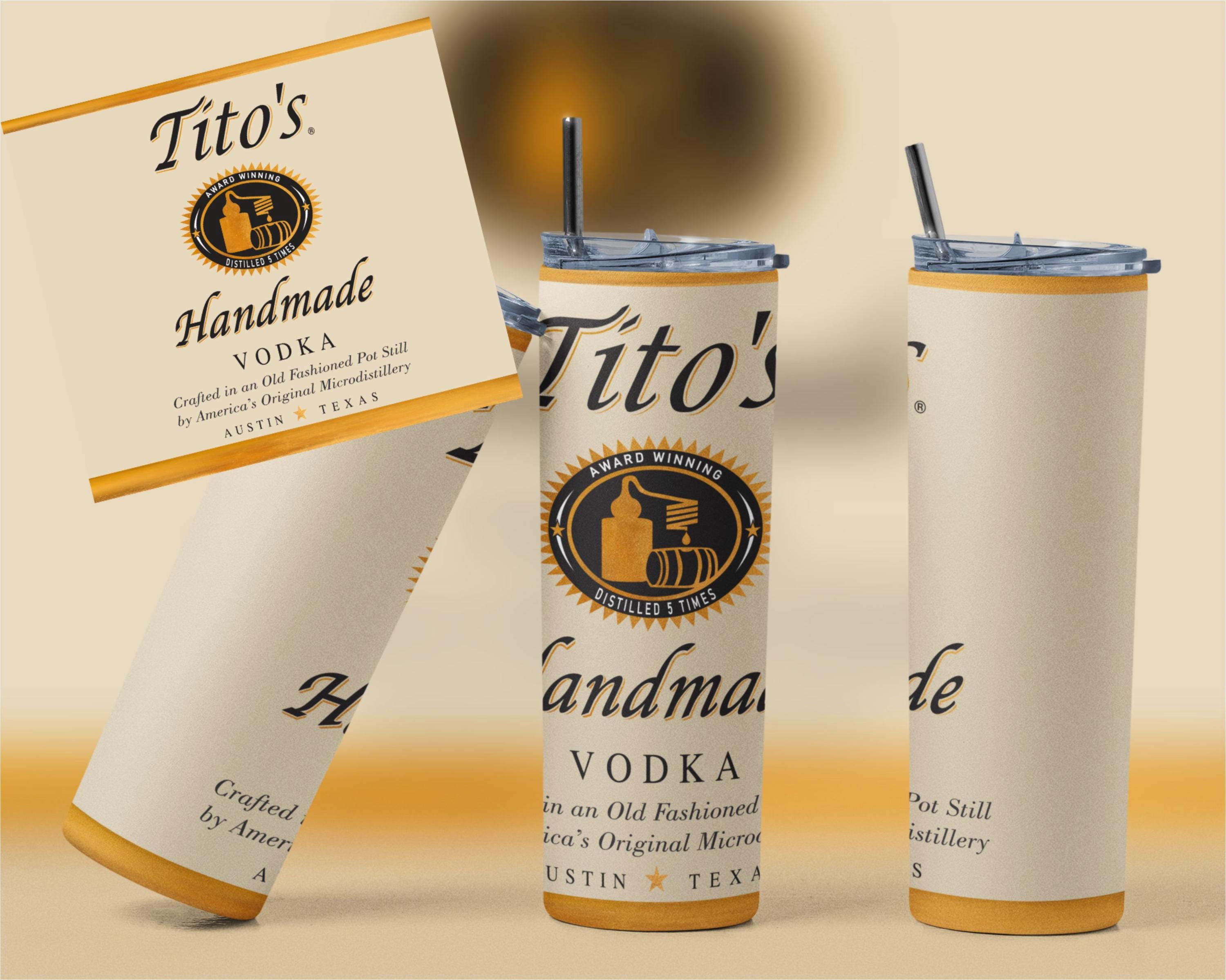 Tito's Tumbler Wrap, Tito's Label Png, Titos Tumbler Vodka Sublimation ...