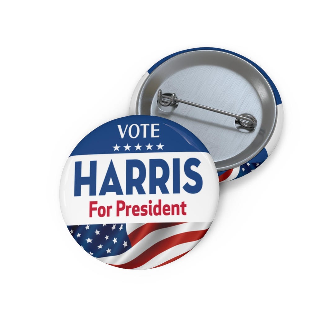 Vote Kamala Harris for President Button, Madam President Kamala Harris ...