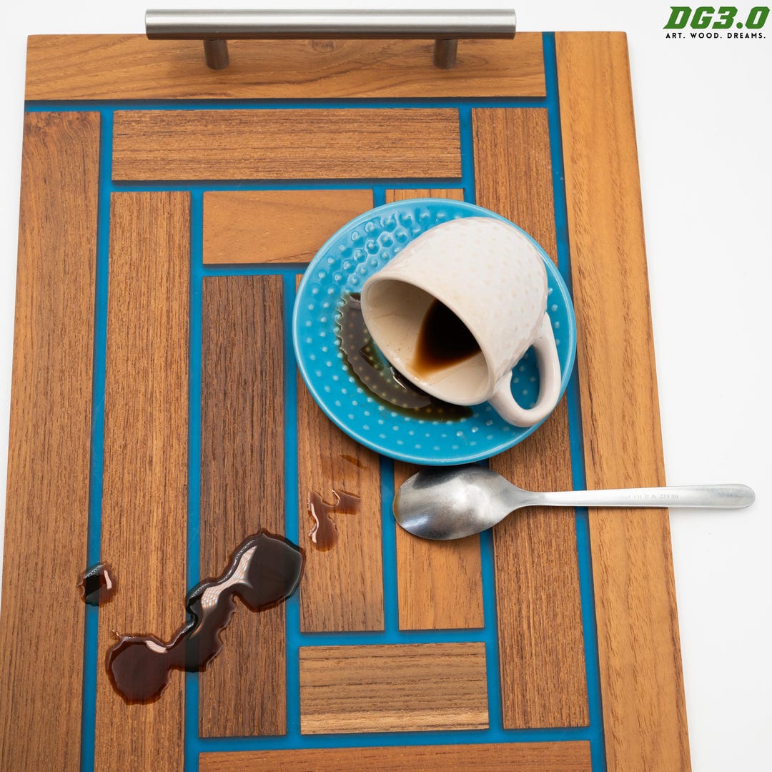 Random Teak Tray, Coffee Tray, Breakfast Tray, Design Tray, Teak, Wood ...