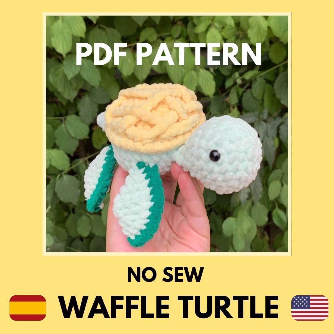 Waffle Turtle Pattern | NO SEW | PDF Crochet Pattern - Etsy