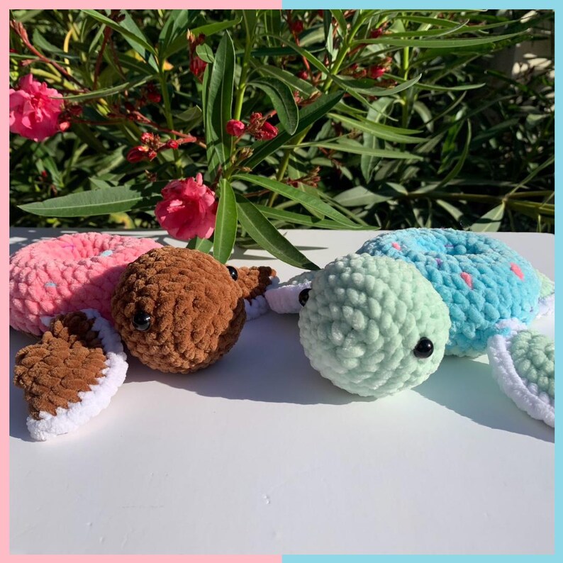 Donut Turtle | LOW SEW | PDF Crochet Pattern - Etsy