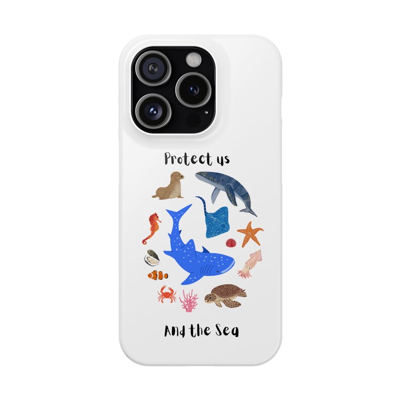 Sea Creatures Protect Us and the Sea iPhone Case - Etsy
