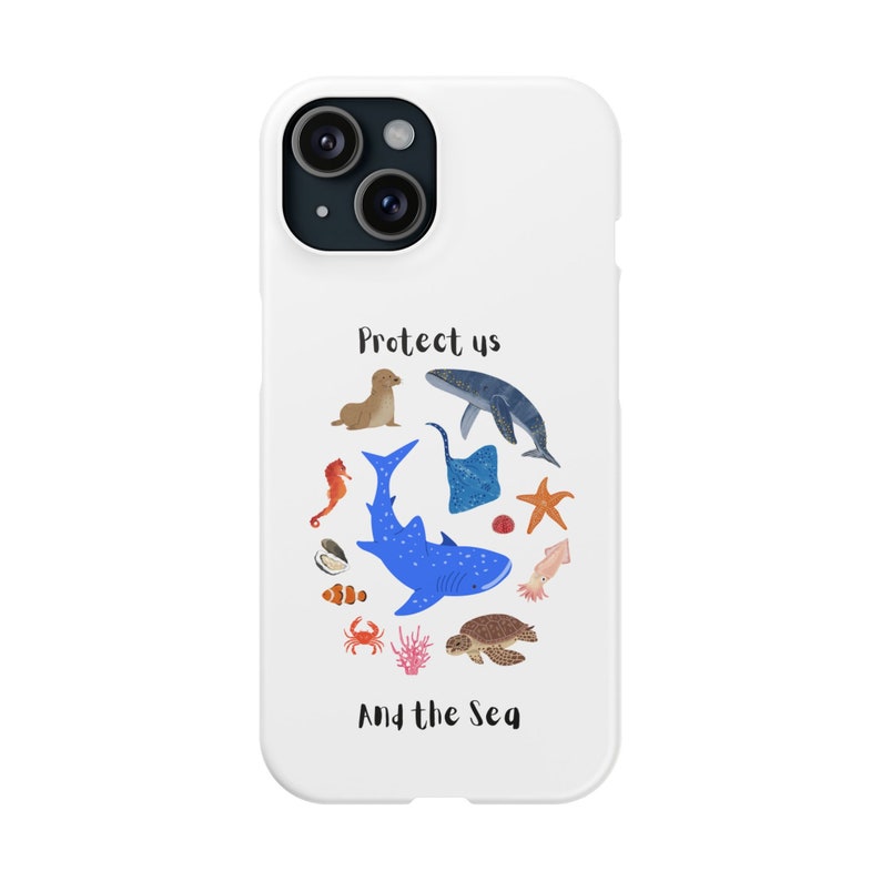 Sea Creatures Protect Us and the Sea iPhone Case - Etsy