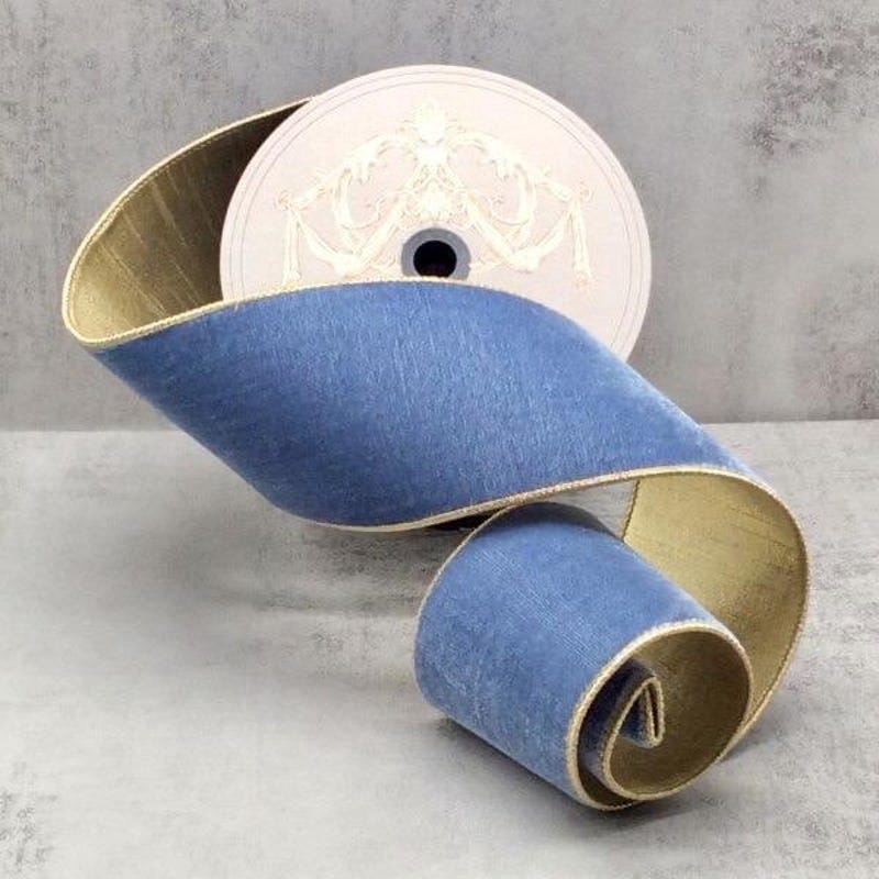 Blue Velvet Ribbon - Etsy