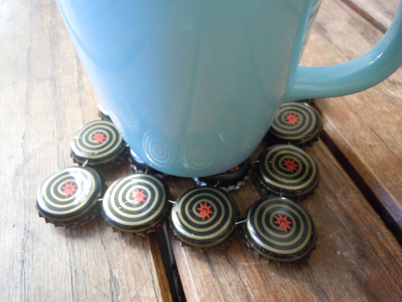 Dizzy Owl - Bottle Cap Trivet - Etsy