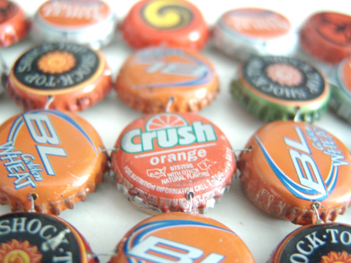 Orange Crush Bottle Cap Trivet - Etsy