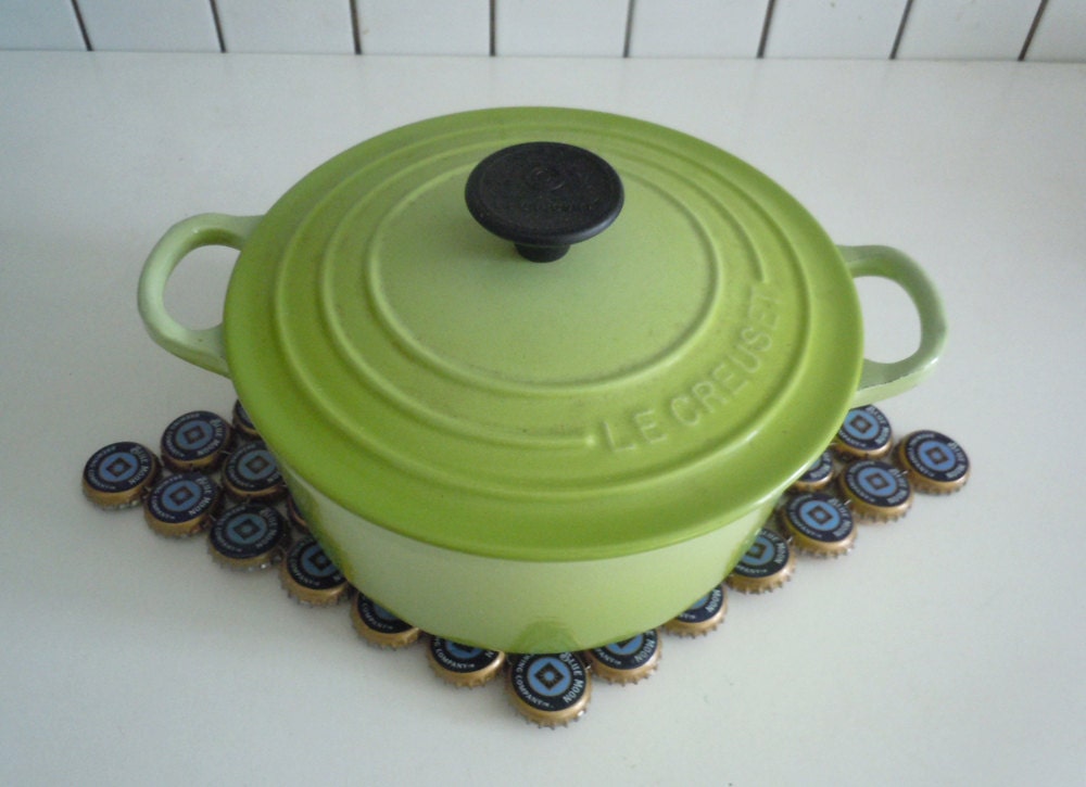 Blue Diamond - Bottle Cap Trivet - Etsy