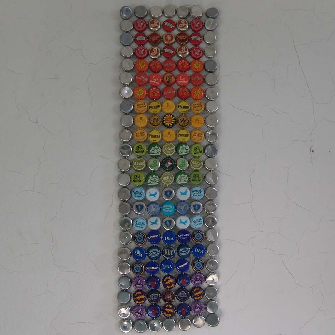 Salvaged Chakras - Small Bottle Cap Tapestry - Etsy