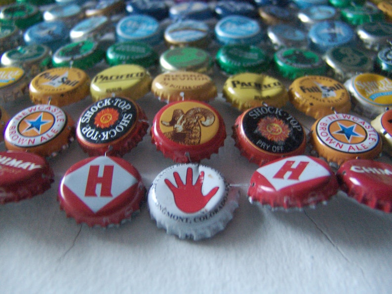 Square Metal Rainbow - Bottle Cap Tapestry - Etsy