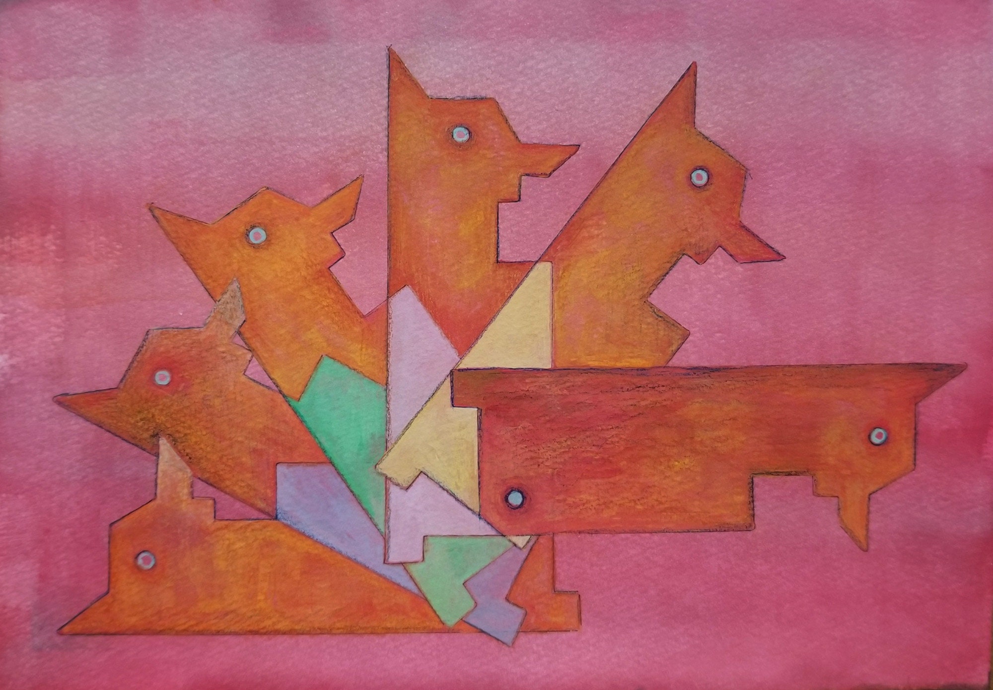 Original Abstract Painting by Emma Cotter twisting - Etsy