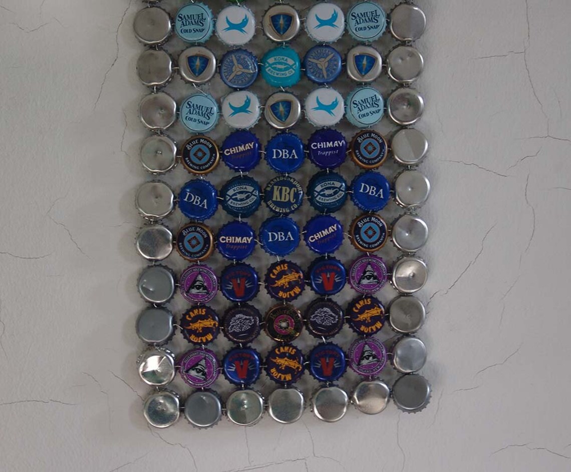 Salvaged Chakras - Small Bottle Cap Tapestry - Etsy