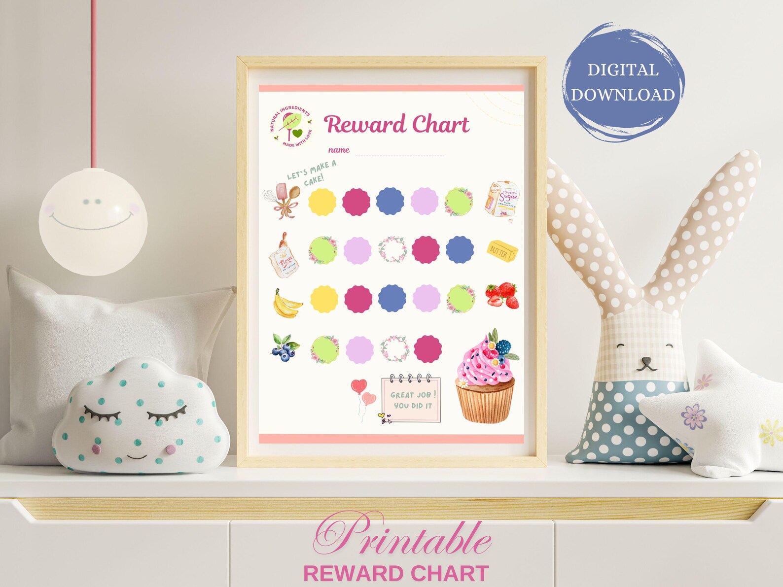 Printable Reward Chart /a4-a5-letter Size Behaviour Chart for Kids ...