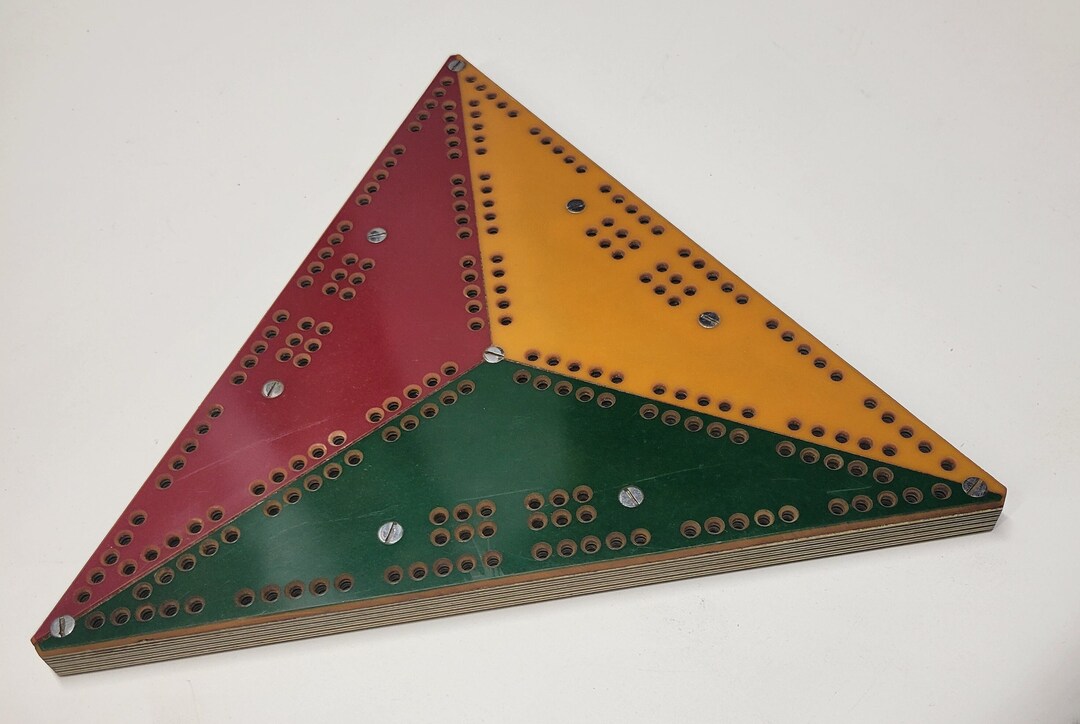 Triangle Cribbage Board - Etsy
