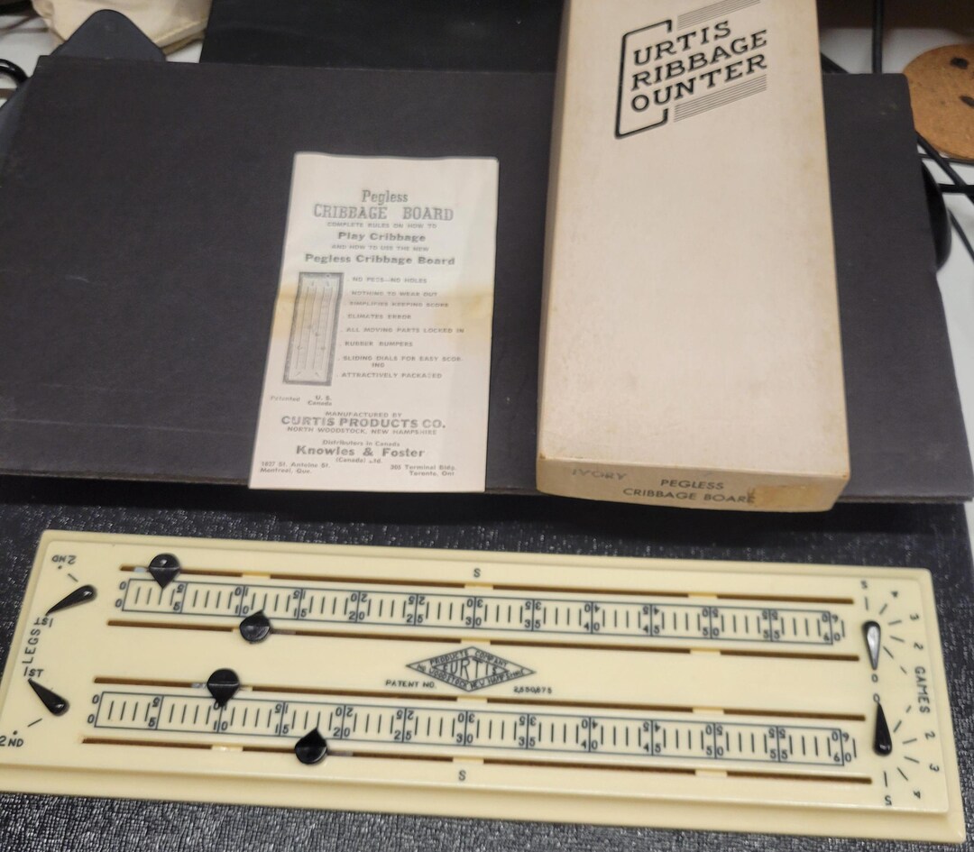Curtis Cribbage Counter - Two Track Plastic Pegless Cribbage Board - Etsy