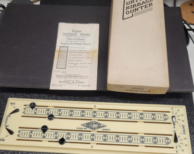 Curtis Cribbage Counter - Two Track Plastic Pegless Cribbage Board - Etsy