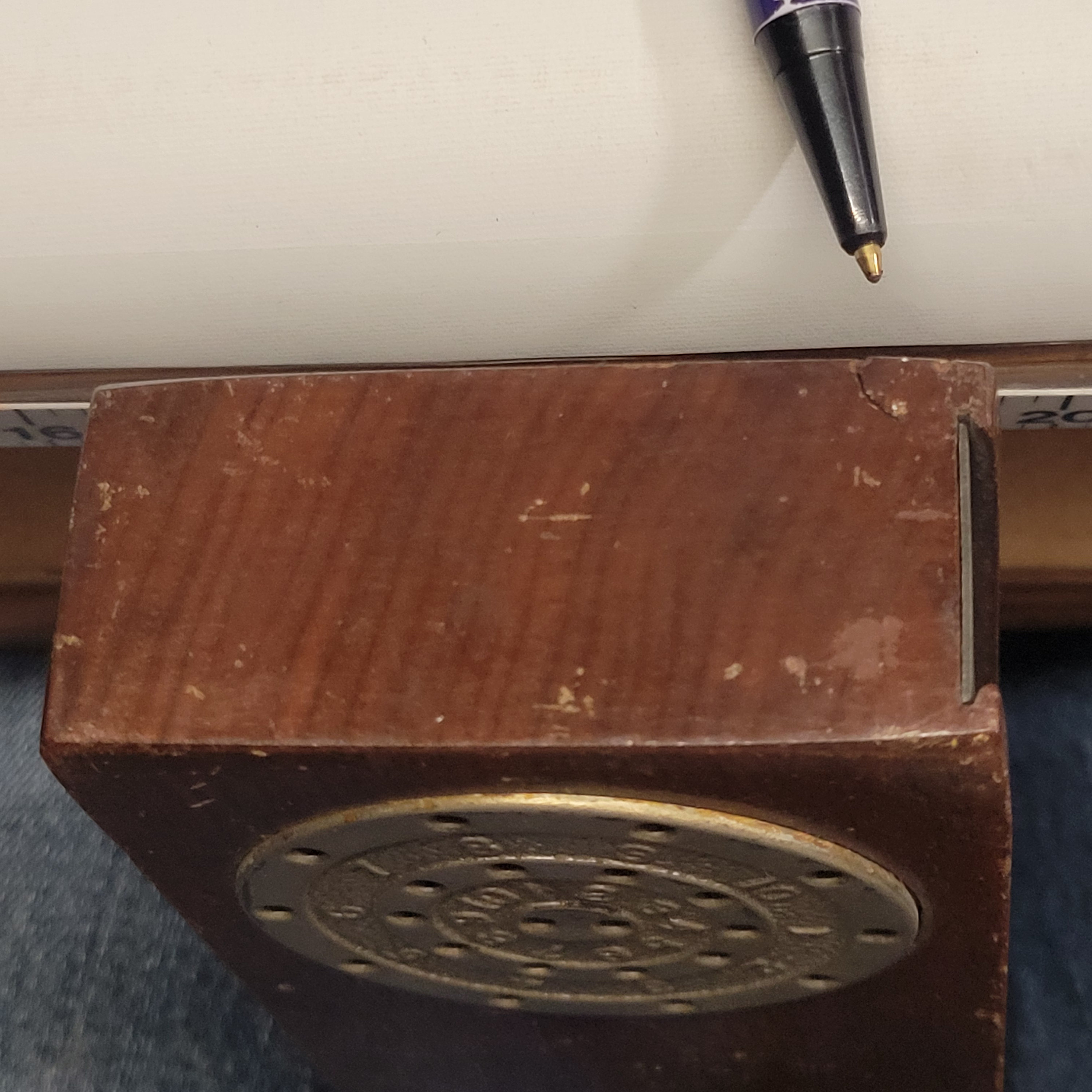Antique Cribbage Board - C. W Lecount With Whist Counters on Back - 3 ...