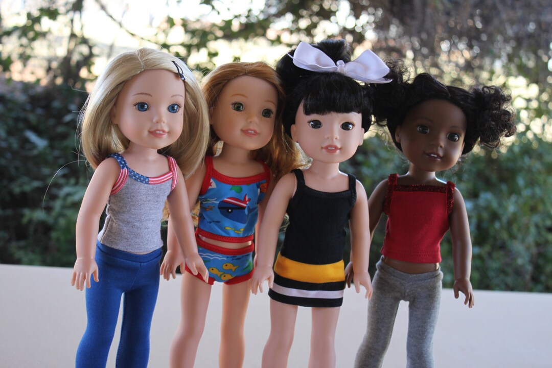 Too Cute Tank Top PDF Pattern for Wellie Wishers Dolls (sized for 14.5 ...