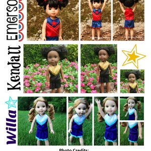 Oh Mickey Cheerleading Uniform for DOLLY PDF Sewing Pattern Sized for ...