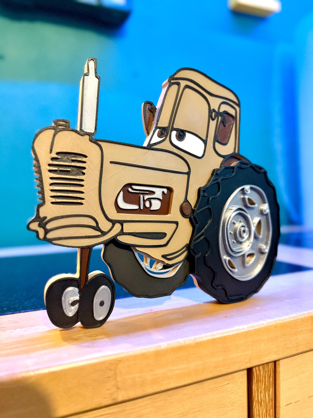 Tractor Cow 3D Detailed Effect | Side View Wall Sign | Disney Cars ...