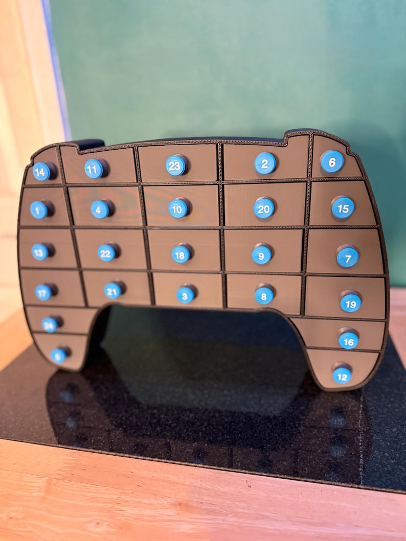 PS5 Controller Shaped Christmas Advent Calendar - Etsy