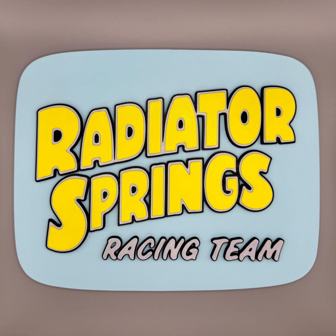 Radiator Springs Racing Team Sign | Disney Cars Inspired | Kids Bedroom ...