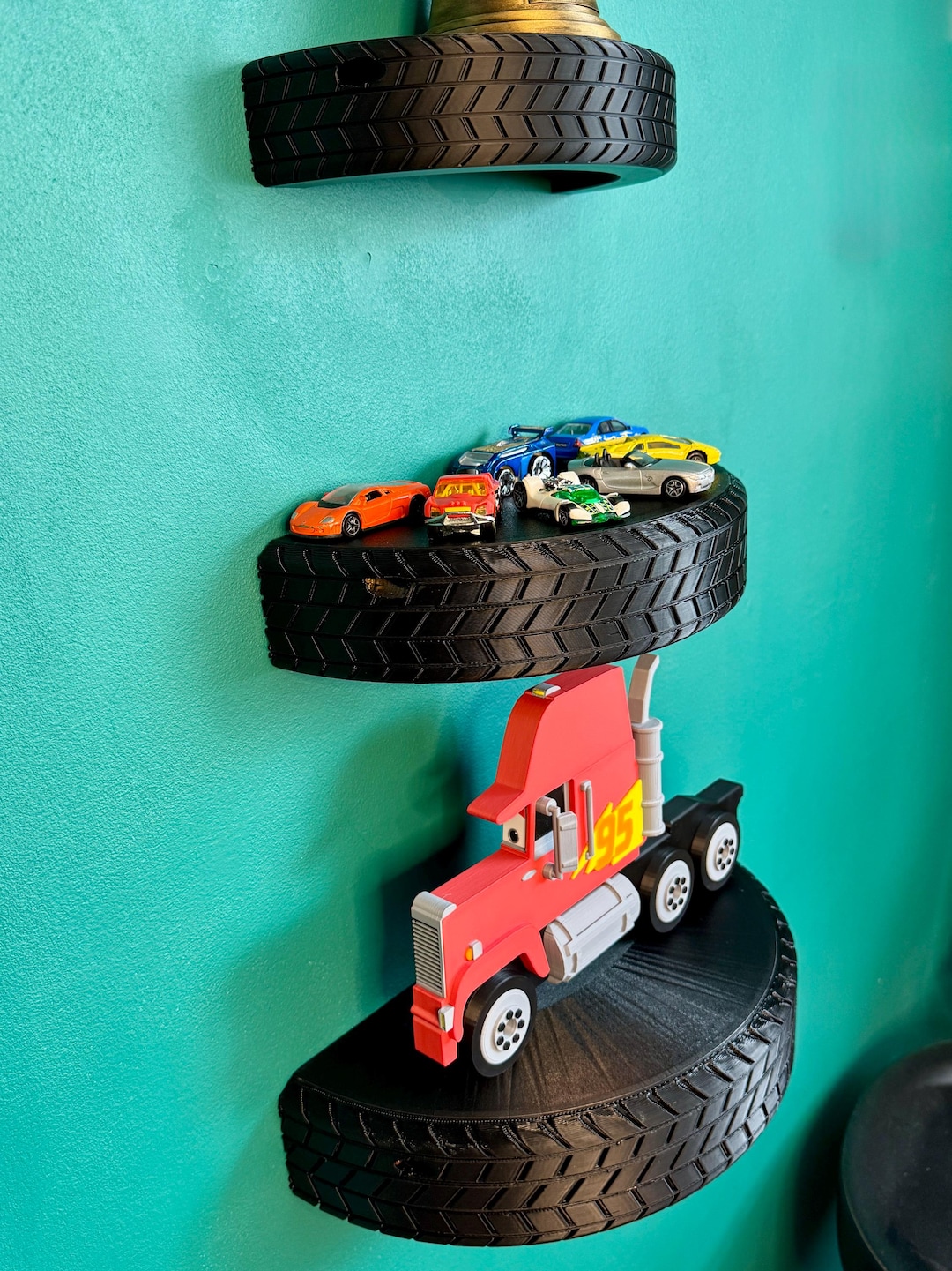 Tyre Shelves | 3D Printed Cars Themed Decor | Shelf Display - Etsy