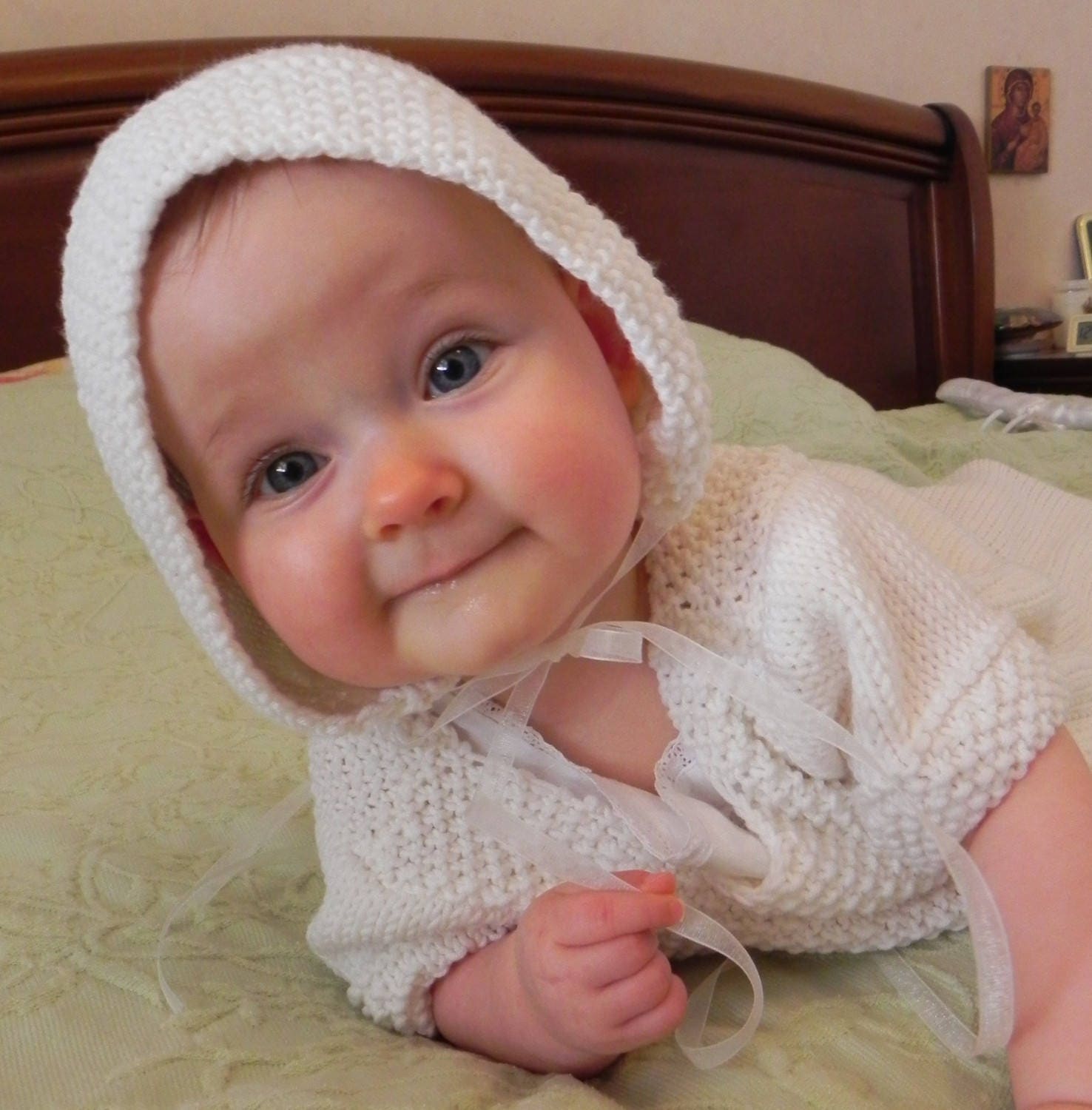 Traditional French Baby Bonnet Knitting Pattern PDF - Etsy