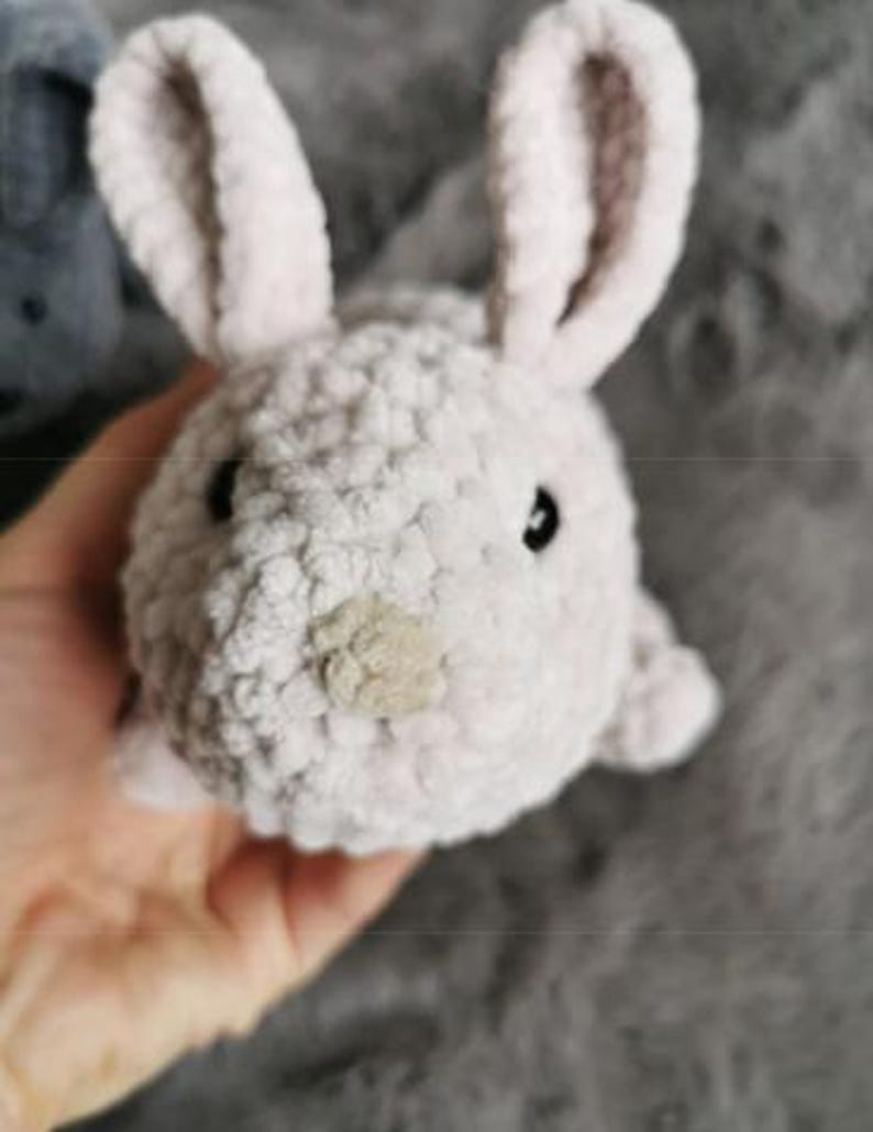 Crochet Pattern Realistic Mini Bunny Rabbit Amigurumi English PDF ...