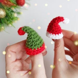 Mini Crochet Santa Hat Pattern - Easy Crochet Christmas Ornament ...
