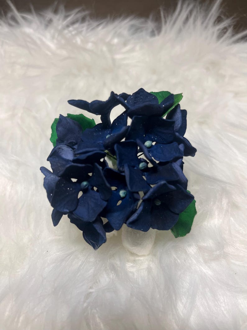 Handmade Hydrangea Sugar Flower Cake Topper 15 Flowers. Gum Paste ...