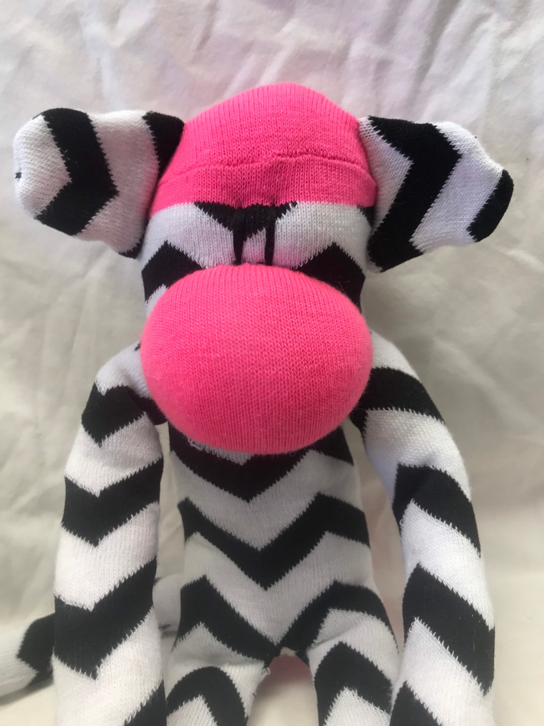 LONG Sock Monkey, Sockimamy "chevy", Sock Monkey Doll, Stuffed Sock ...