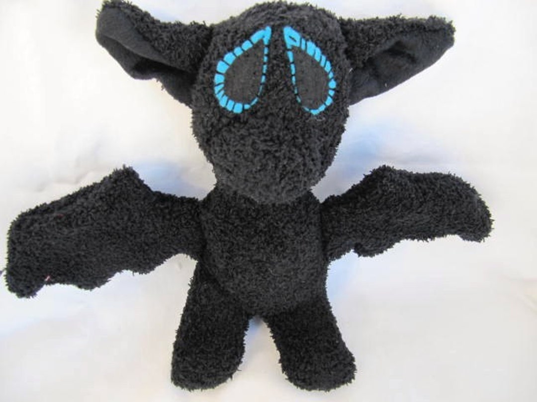 Sockimamy Sock BAT With Blue Eyes, Stuffed Bat, Halloween, Nocturnal ...